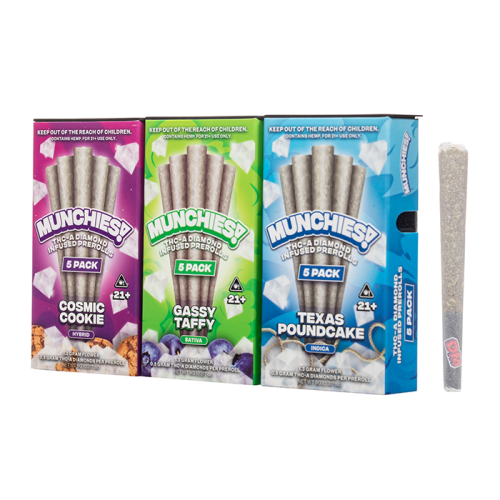Munchies THC-A Diamond Infused Pre Rolls 5G